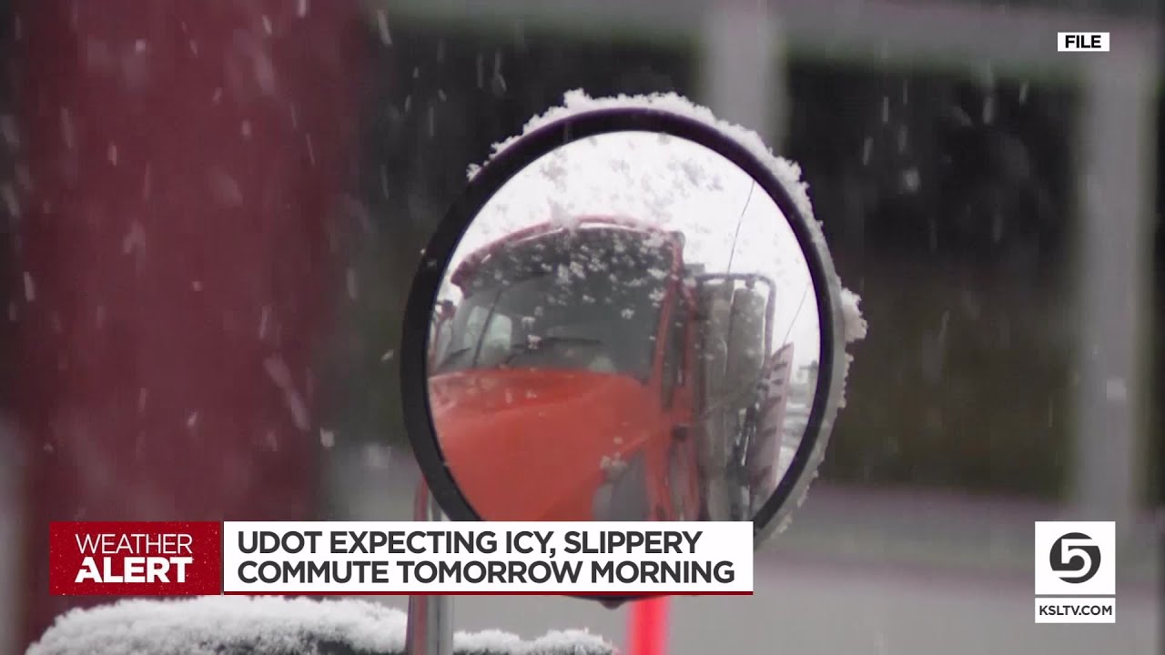 Video: UDOT issues Road Weather Alert ahead of Wednesday morning ...
