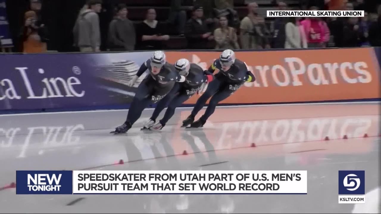 Video: United States trio including Utah native set new world record at ...