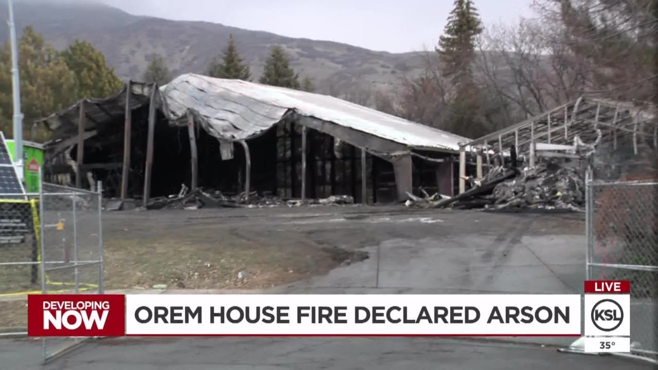 Video: Orem officials say 27,000-square-foot house fire is being ...
