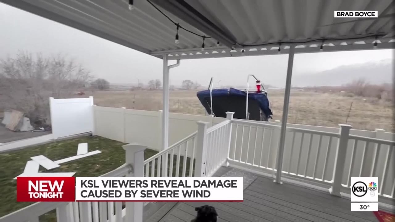 Video: Strong winds leave behind damage across Utah - KSLTV.com