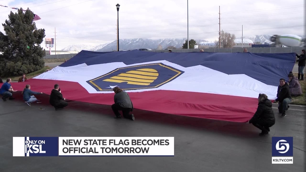 Video: Massive new flag to be displayed and become official on Utah ...