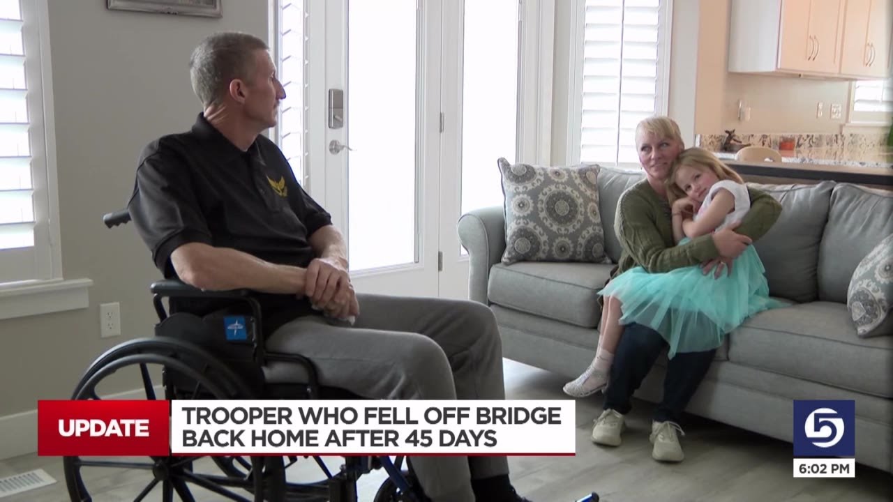 Video: Trooper who fell off bridge credits several miracles for his ...