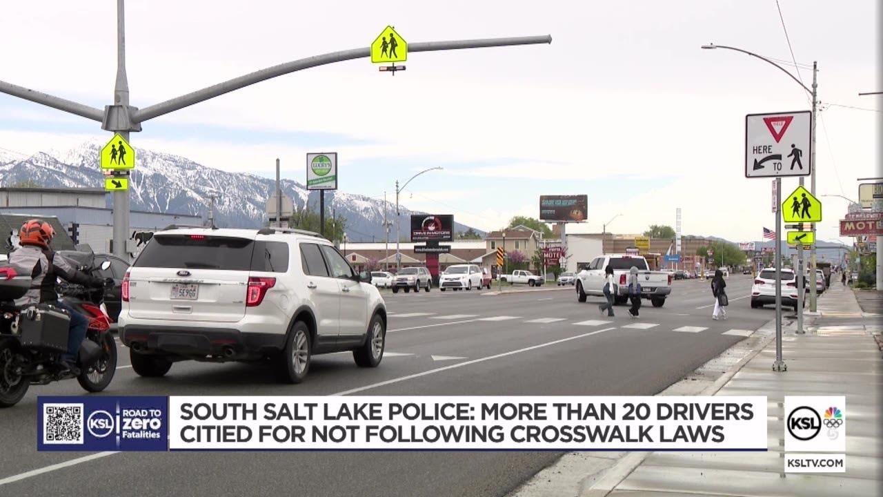 Video: South Salt Lake PD: More than 20 drivers citied for not obeying ...
