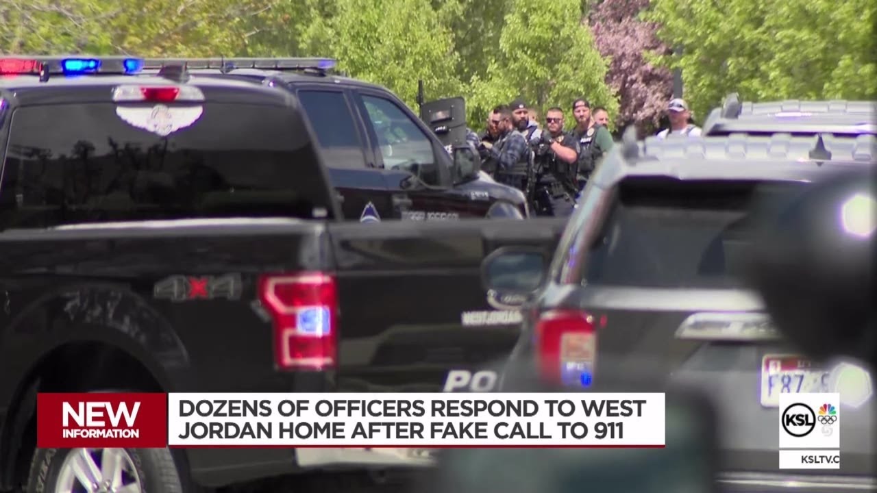 Video: Dozens of officers respond to West Jordan home after fake call ...