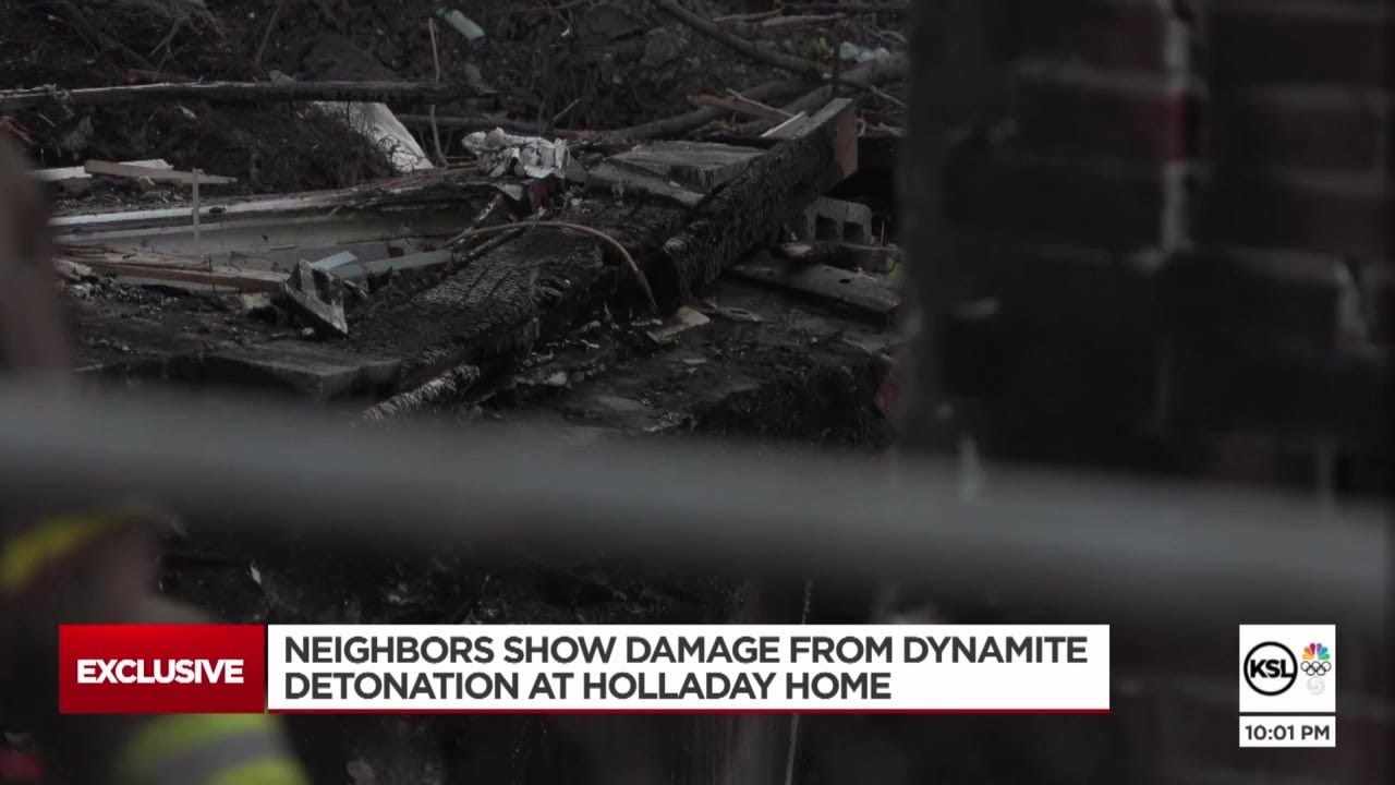 Video: Holladay neighbors assess damage, begin cleanup after dynamite ...