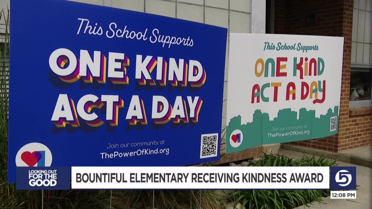 Video: Bountiful Elementary School receives kindness award - KSLTV.com