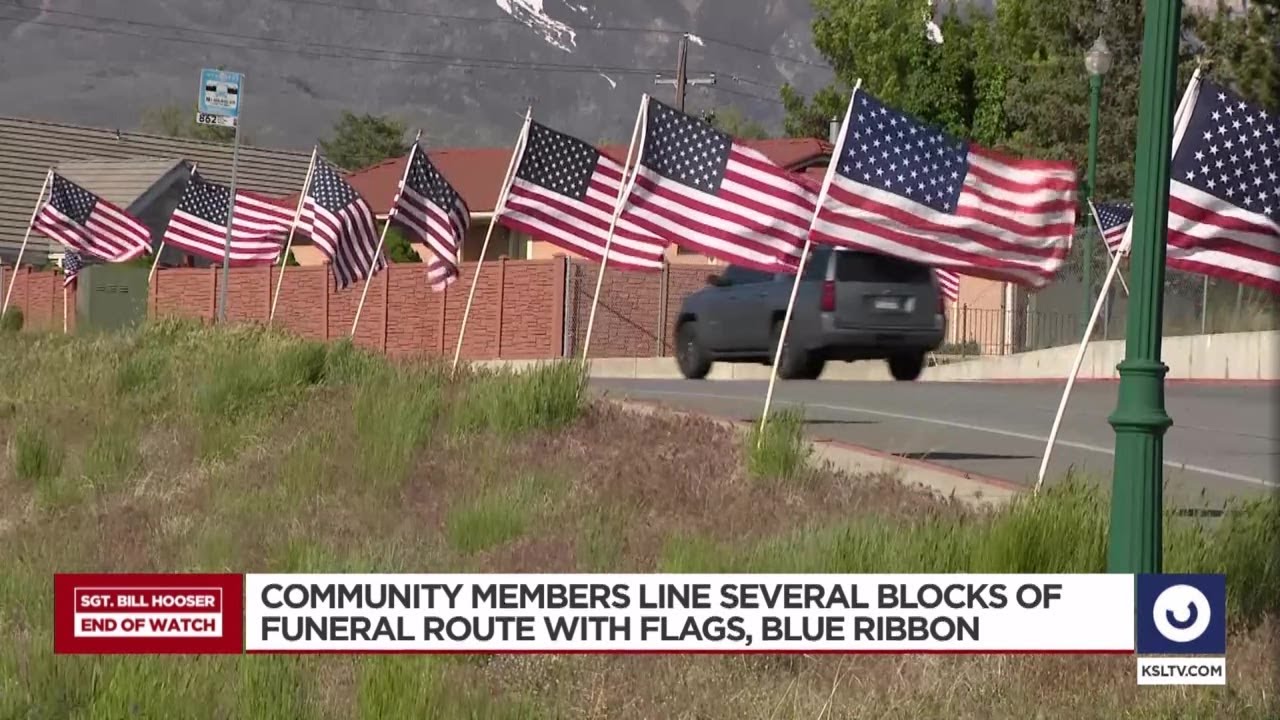 Video: Veterans, police officers join community members to line funeral ...