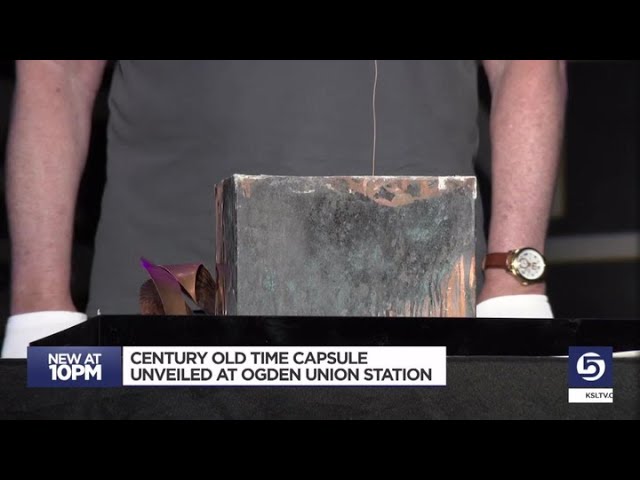 Video: 100-year-old time capsule pulled, unveiled from Union Station ...