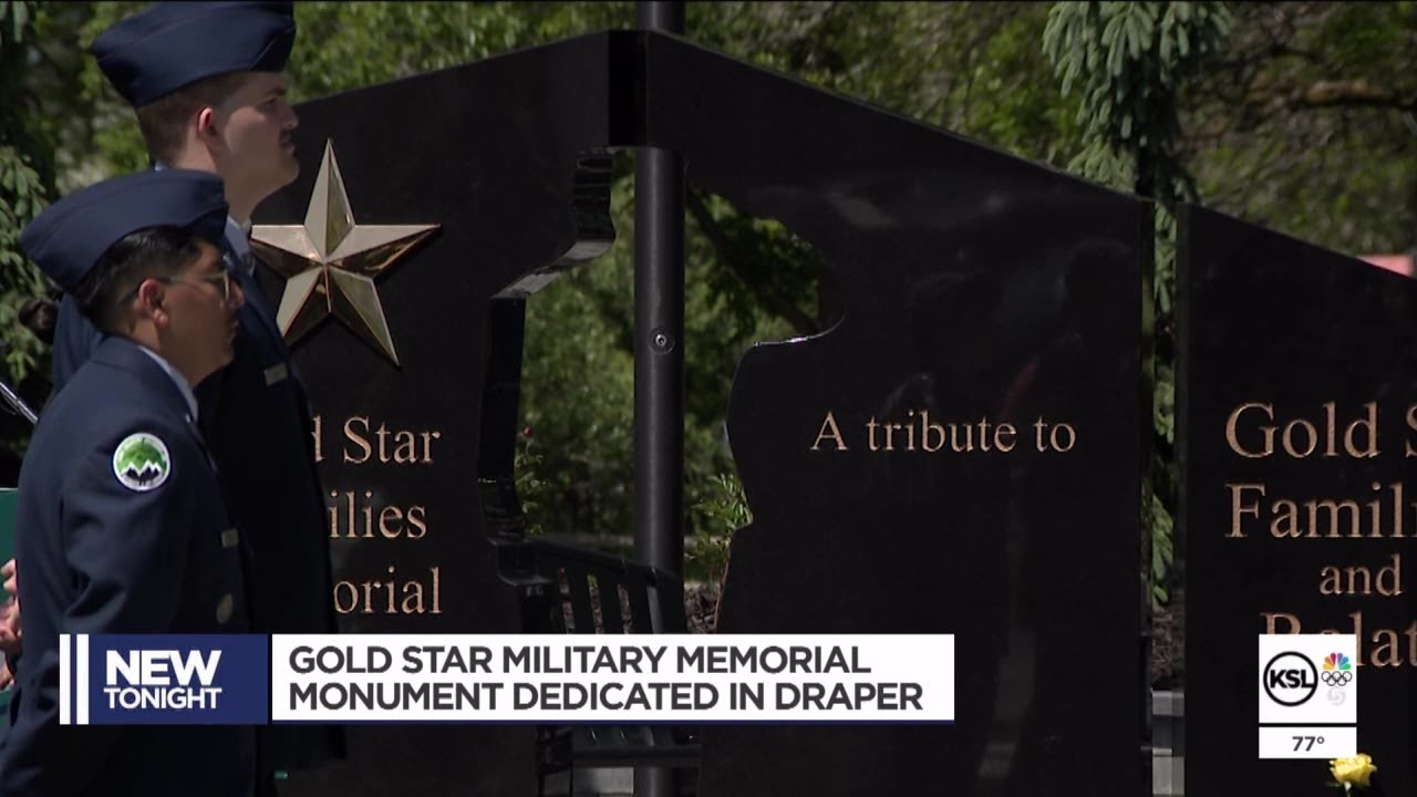 Video: Draper unveils Gold Star Families Memorial Monument - KSLTV.com