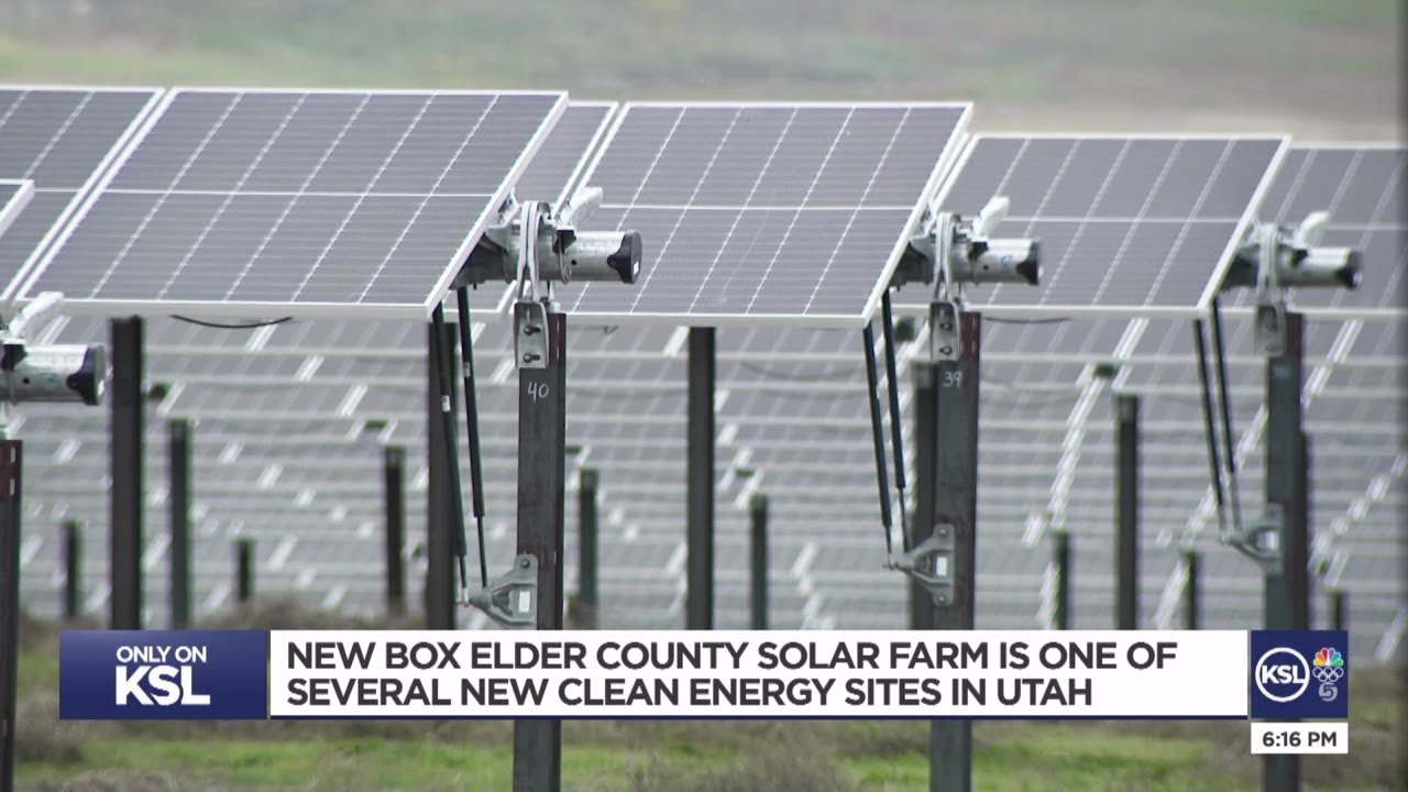 Video: New Box Elder County solar farm is one of several new clean ...