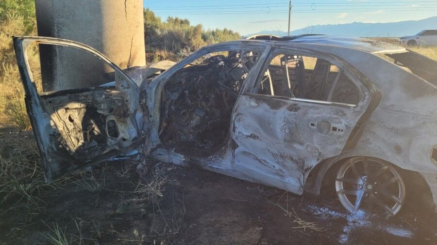 Man dies after car is 'fully engulfed' on Interstate 80 - KSLTV.com