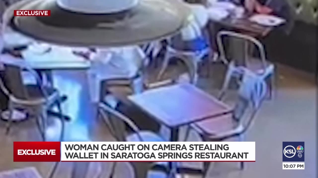 Video: Woman caught on camera stealing wallet in Saratoga Springs ...