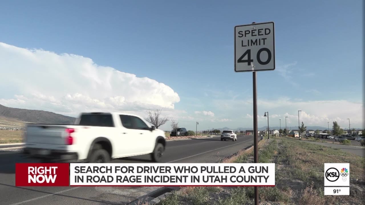 Video: Road rage driver pulls gun during morning commute in Eagle Mountain - KSLTV.com