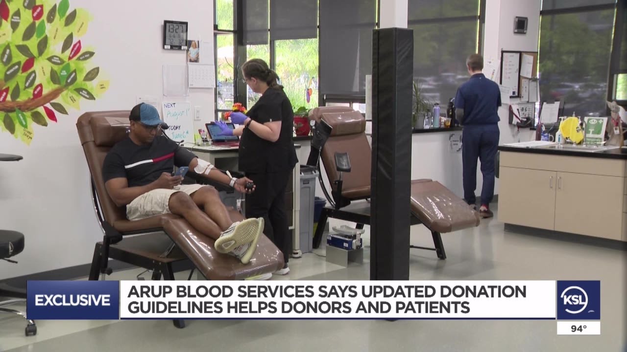 Video: ARUP blood services said updated donation guidelines help donors ...