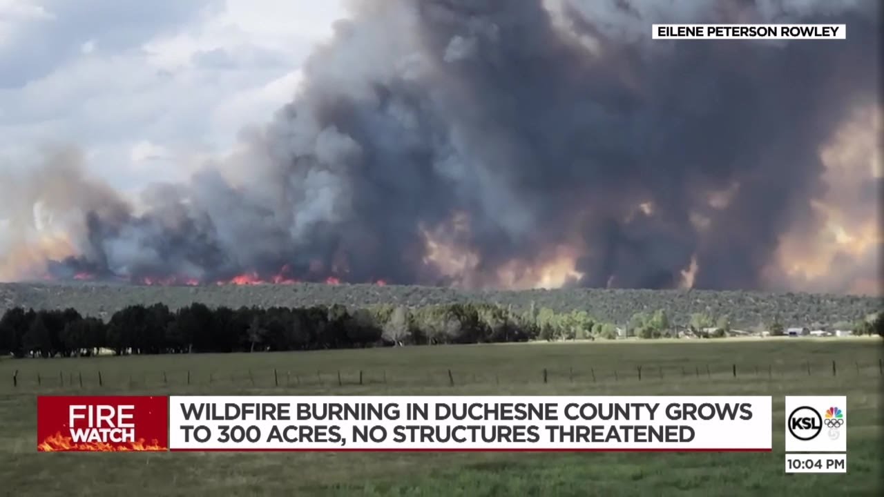 Video: New wildfire breaks out Monday in Duchesne County - KSLTV.com