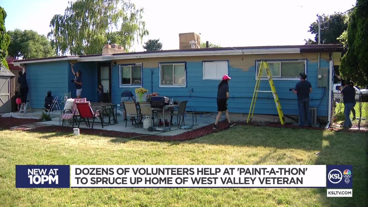 Video: Bank workers lend a helping hand at home of WVC veteran, nearly ...
