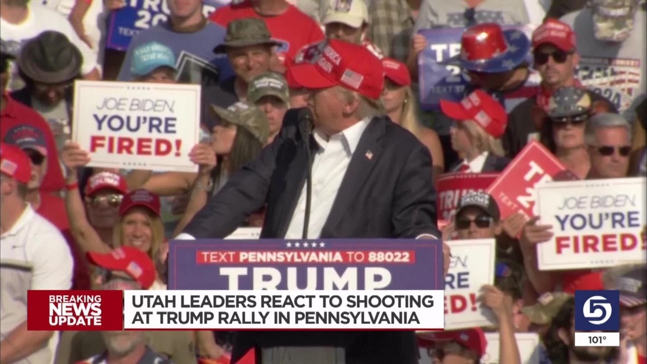 Video: Utah leaders react to assassination attempt at Trump rally in ...