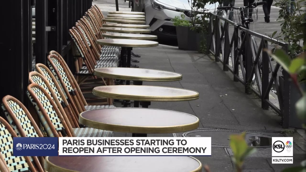 Video: Paris businesses start to reopen after Opening Ceremony - KSLTV.com