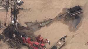 Oil rig explosion sends one worker to the hospital