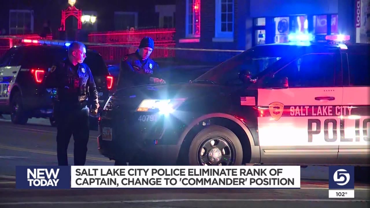 Video: Salt Lake City police eliminate rank of captain, introduce new ...