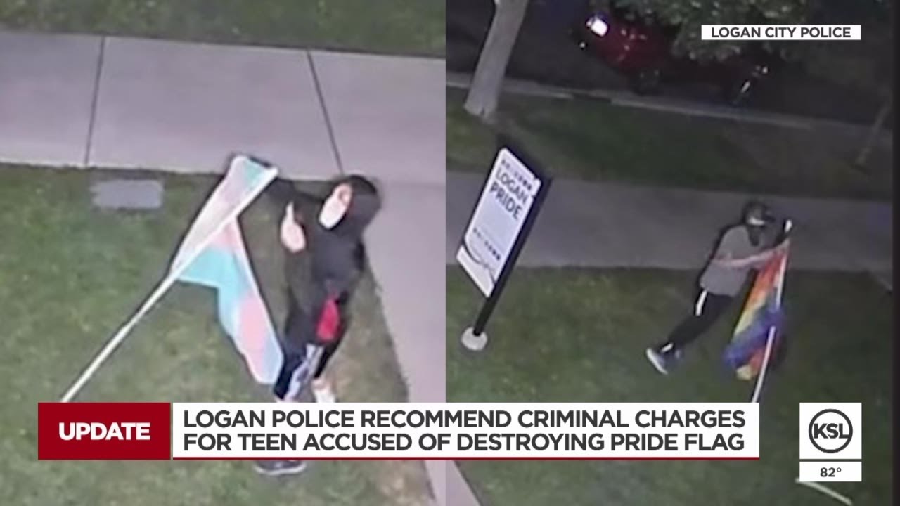Video: Teen faces charges for stealing multiple Logan pride flags - KSLTV.com