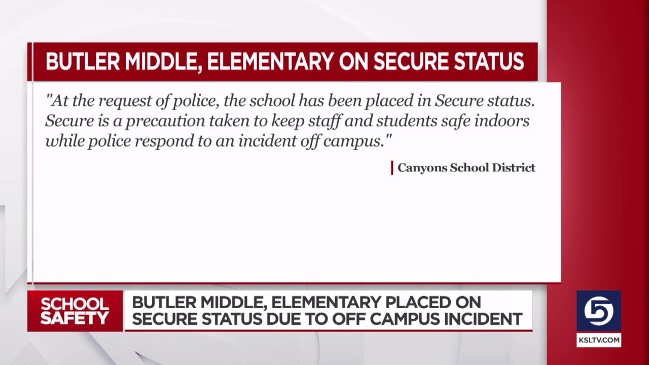 Video: Butler Middle and Elementary schools put on secure status ...