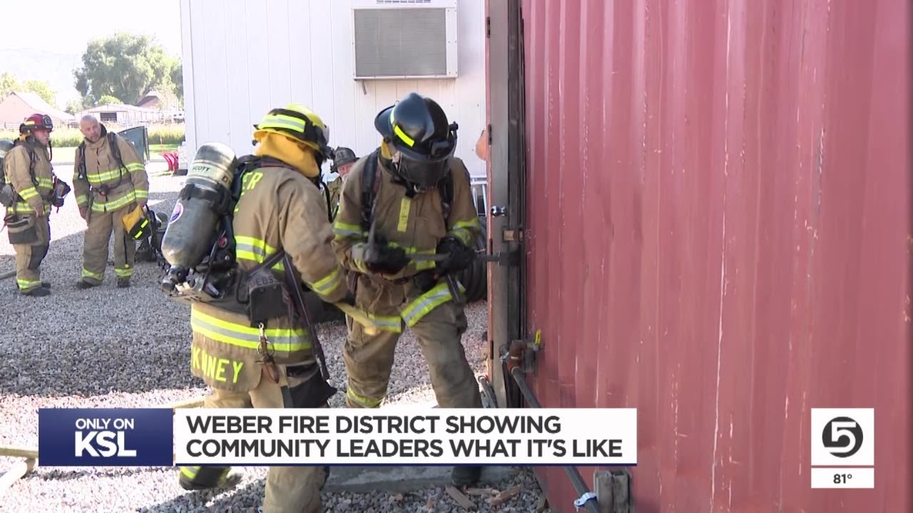 Video: Weber Fire District shows community leaders what it's like ...