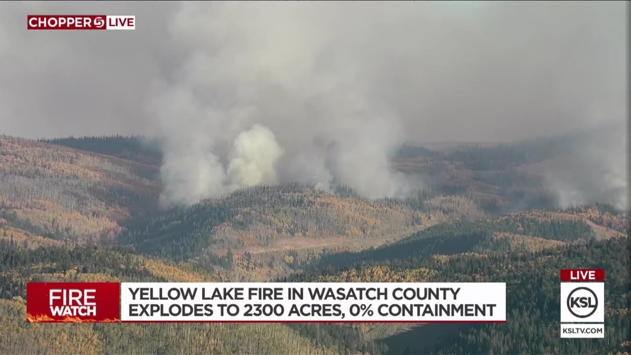 Video: Yellow Lake Fire forces closure of SR 35 for several days ...