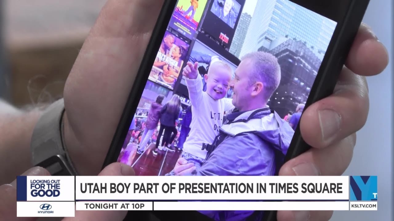 Video: Magna boy highlighted in Times Square by National Down Syndrome ...