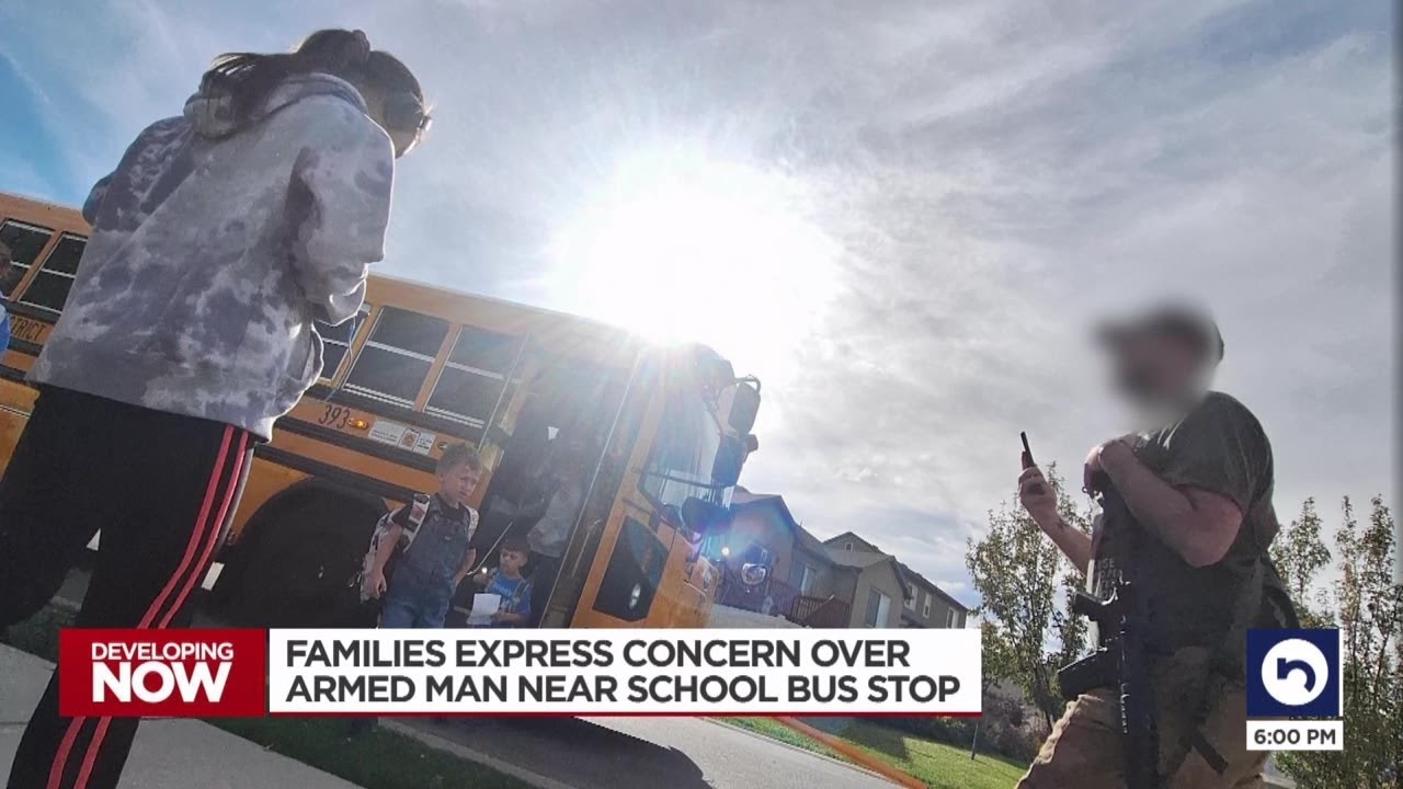 Video: Families express concern over armed man near school bus stop ...