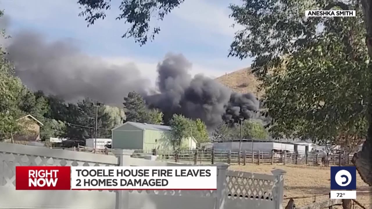 Video: Garage destroyed, two homes damaged in Tooele fire - KSLTV.com