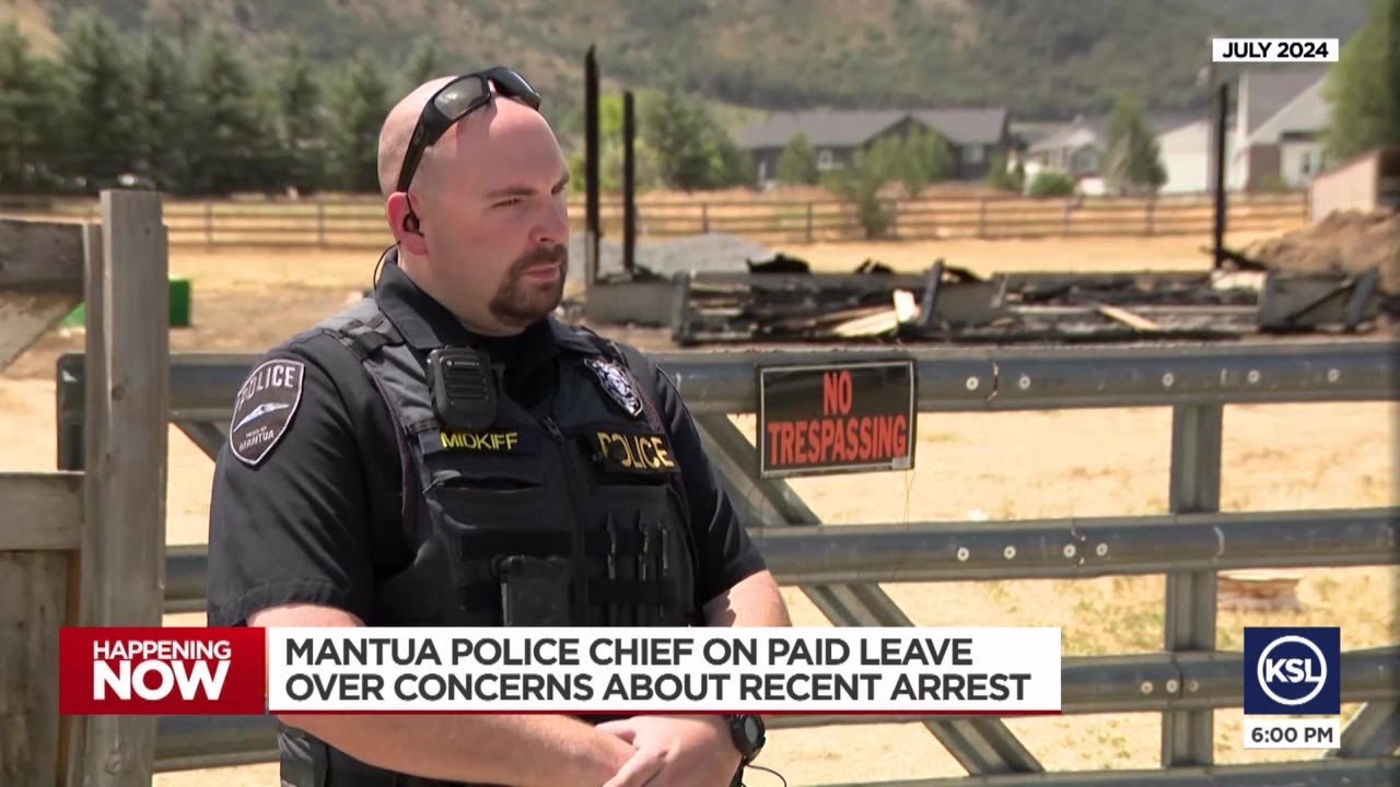 Video: Utah police chief on leave over concerns about recent arrest ...