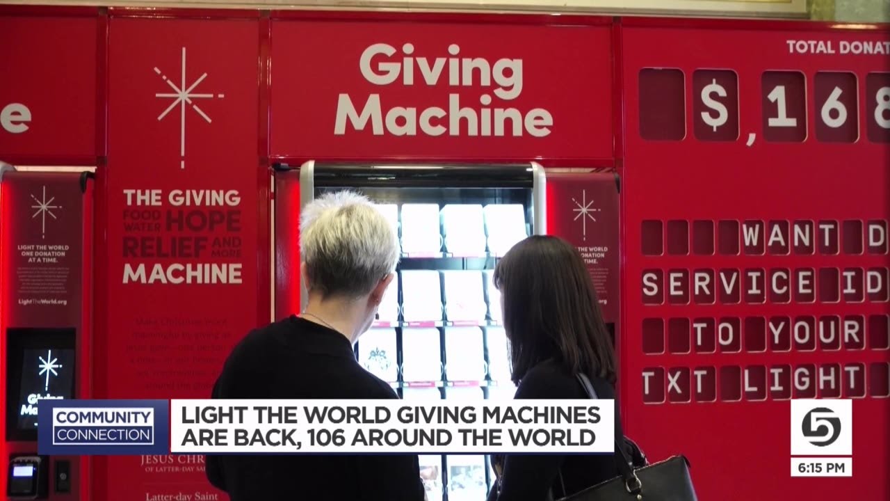Video: Light the World Giving Machines are back for the Christmas and holiday season - KSLTV.com