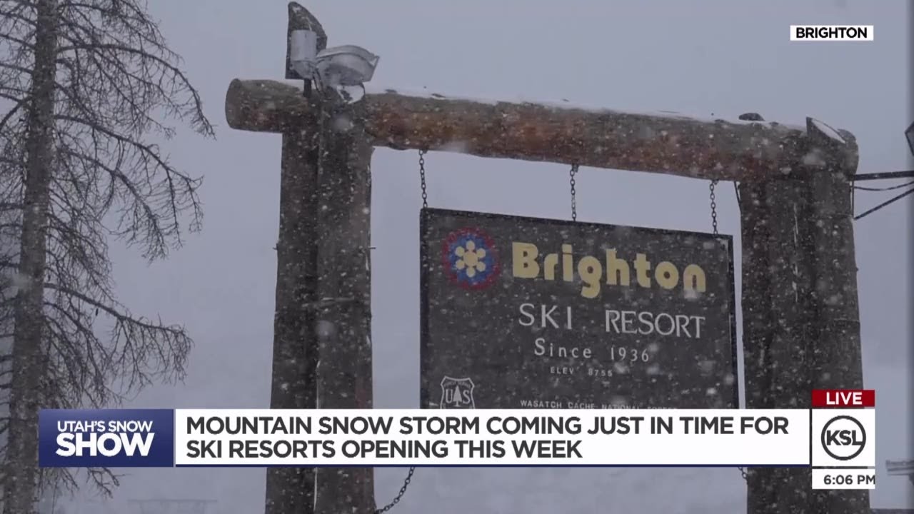 Video: Snow storm coming just in time for ski resorts opening - KSLTV.com
