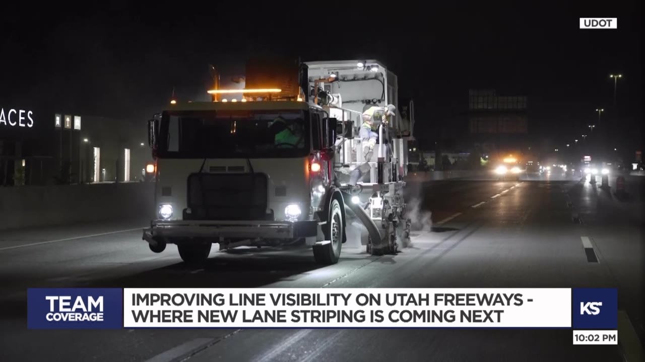 Video: UDOT working to improve line visibility along Wasatch Front ...