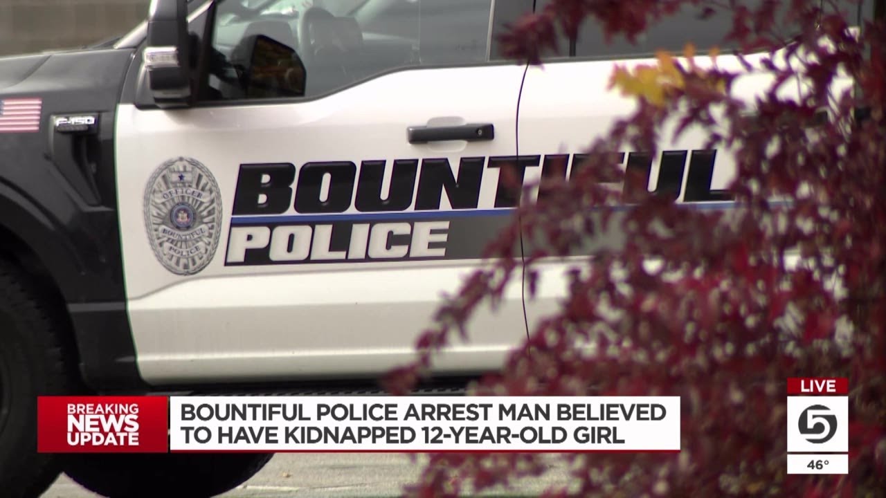 Video: Bountiful police arrest man believed to have kidnapped 12-year-old girl - KSLTV.com