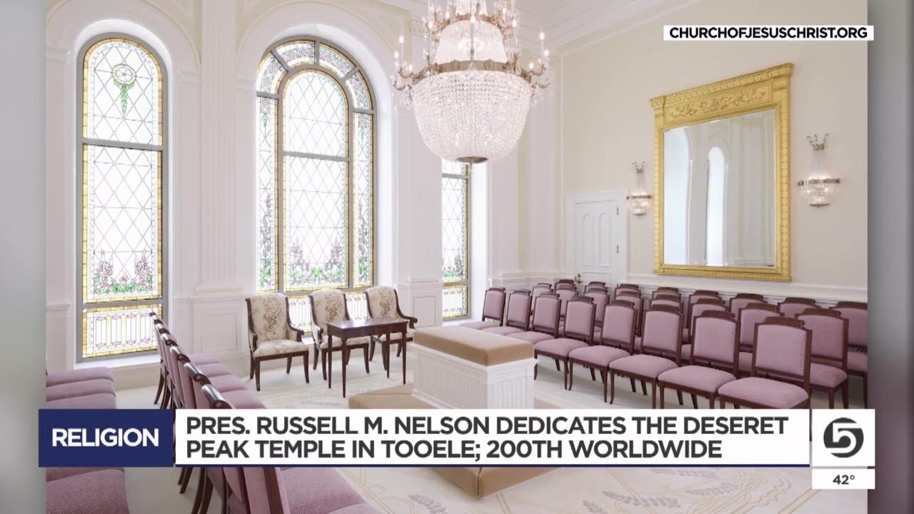 Video: President Nelson dedicates the Deseret Peak Utah Temple; 200th ...