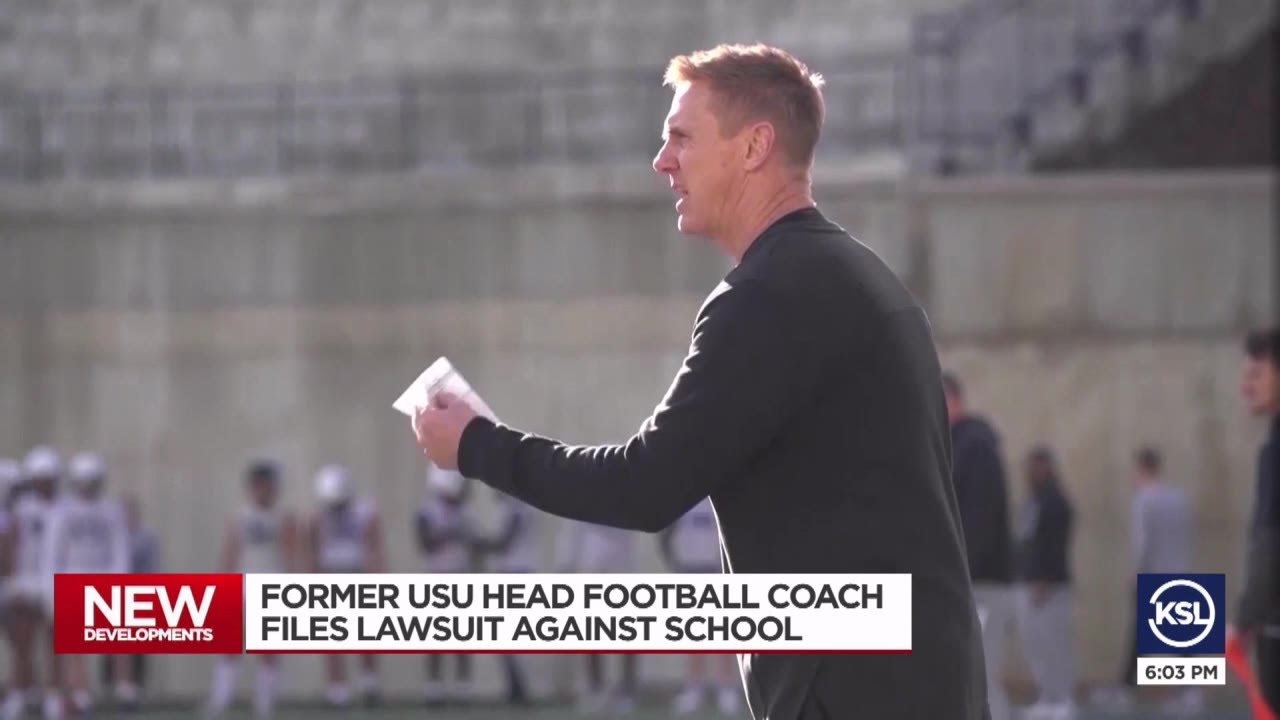 Video: Former Utah State football coach Blake Anderson files lawsuit ...