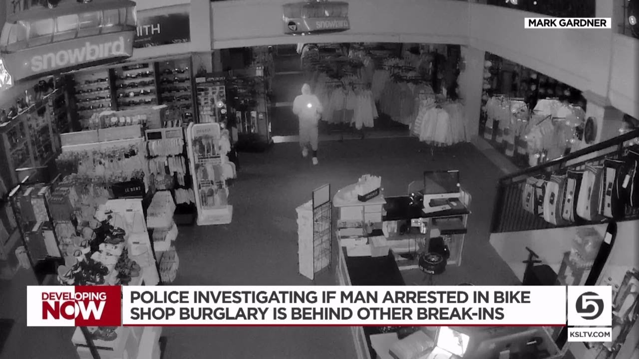 Video: Police investigating if man arrested in bike shop burglary is ...
