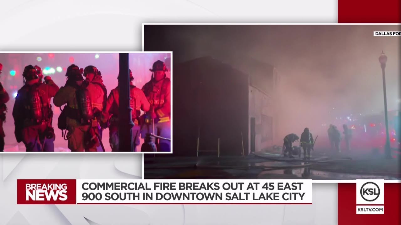 Video: 2-Alarm commercial fire starts in downtown SLC - KSLTV.com