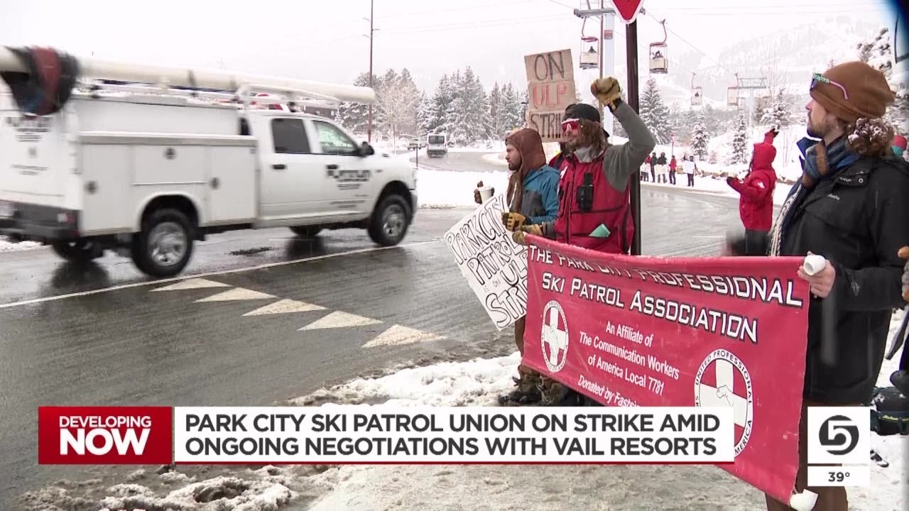 Video: Park City ski patrol union officially on strike after Vail ...