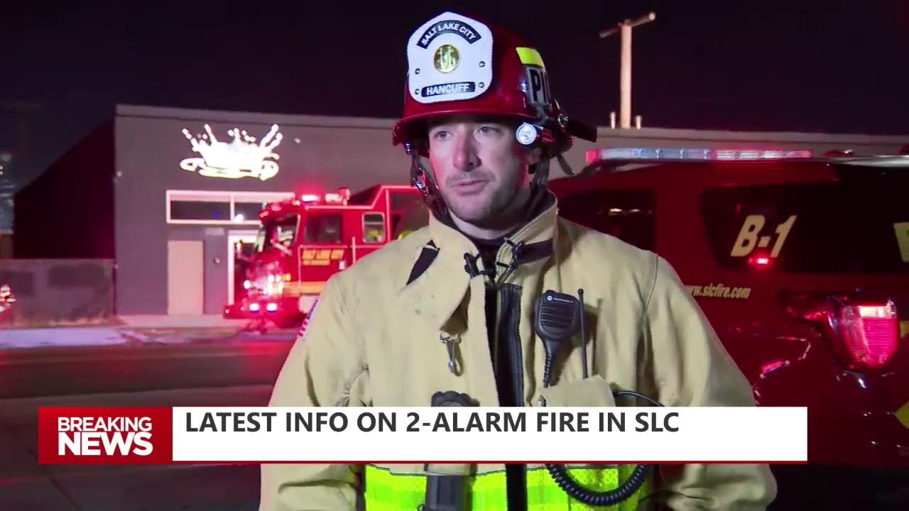 Video: Fire officials give update on two-alarm commercial fire in ...