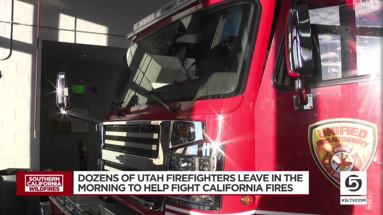Video: Dozens of Utah firefighters prepare to help fight California ...