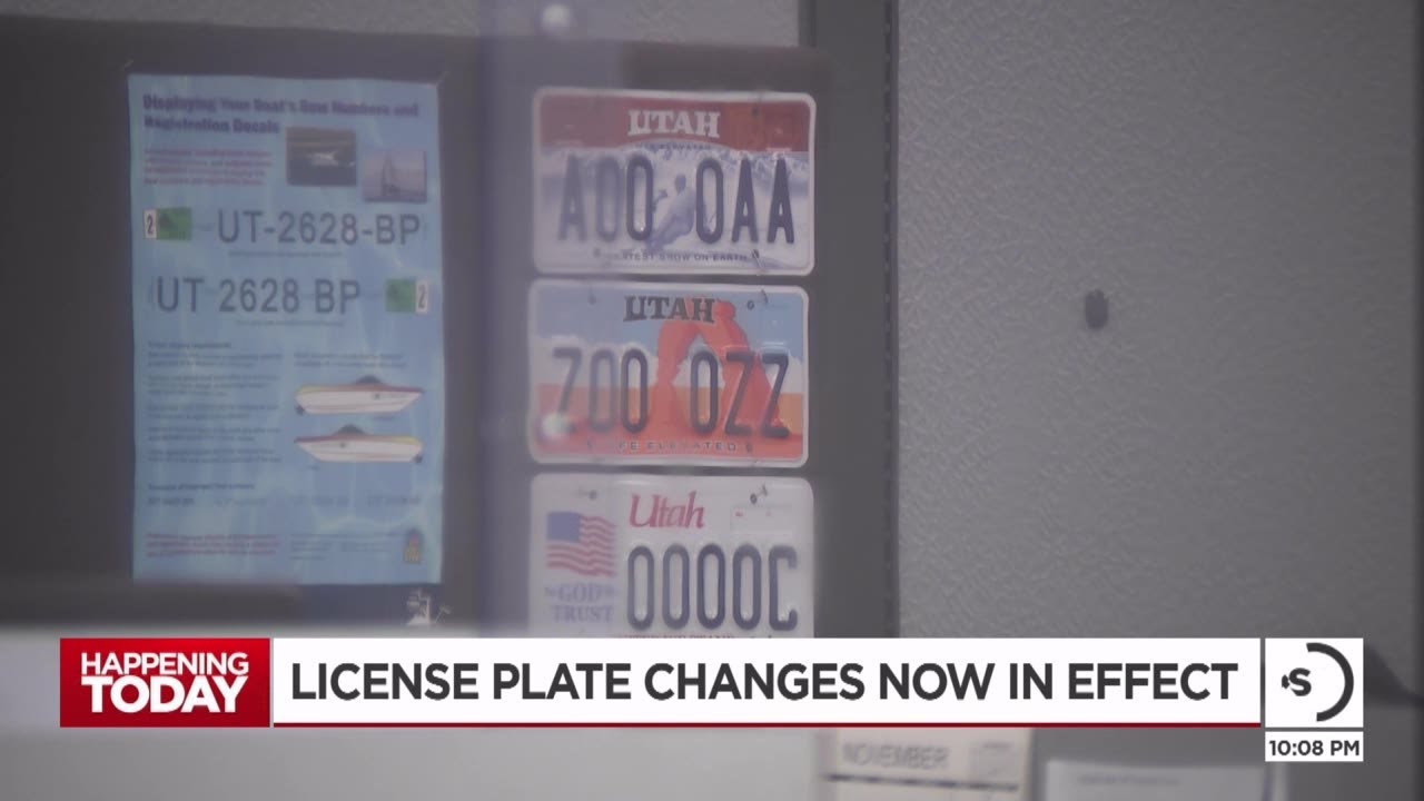 Video: Utah license plate changes now in effect - KSLTV.com