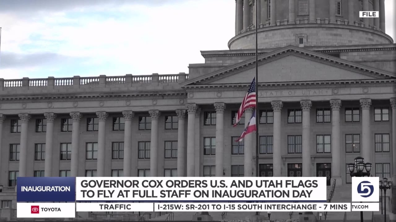 Video: Gov. Cox orders state flags to fly at full staff on Inauguration Day - KSLTV.com