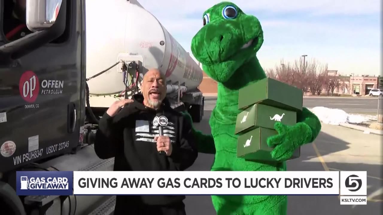 Video: Big Budah gives away free gas card to lucky driver - KSLTV.com