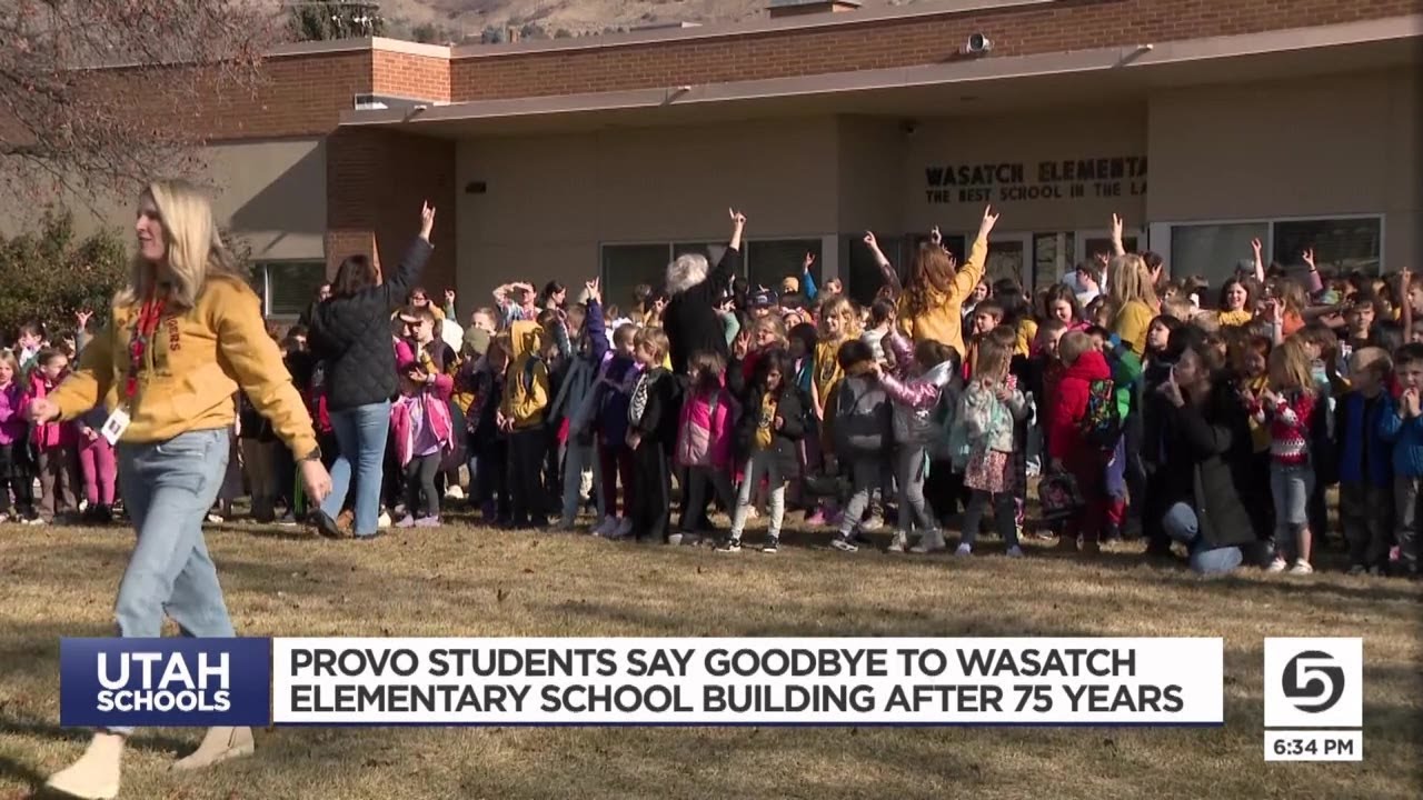 Video: Provo students say goodbye to Wasatch Elementary after 75 years ...