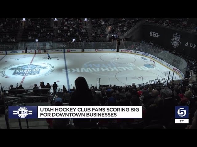 Video: Utah Hockey fans scoring big for downtown businesses - KSLTV.com
