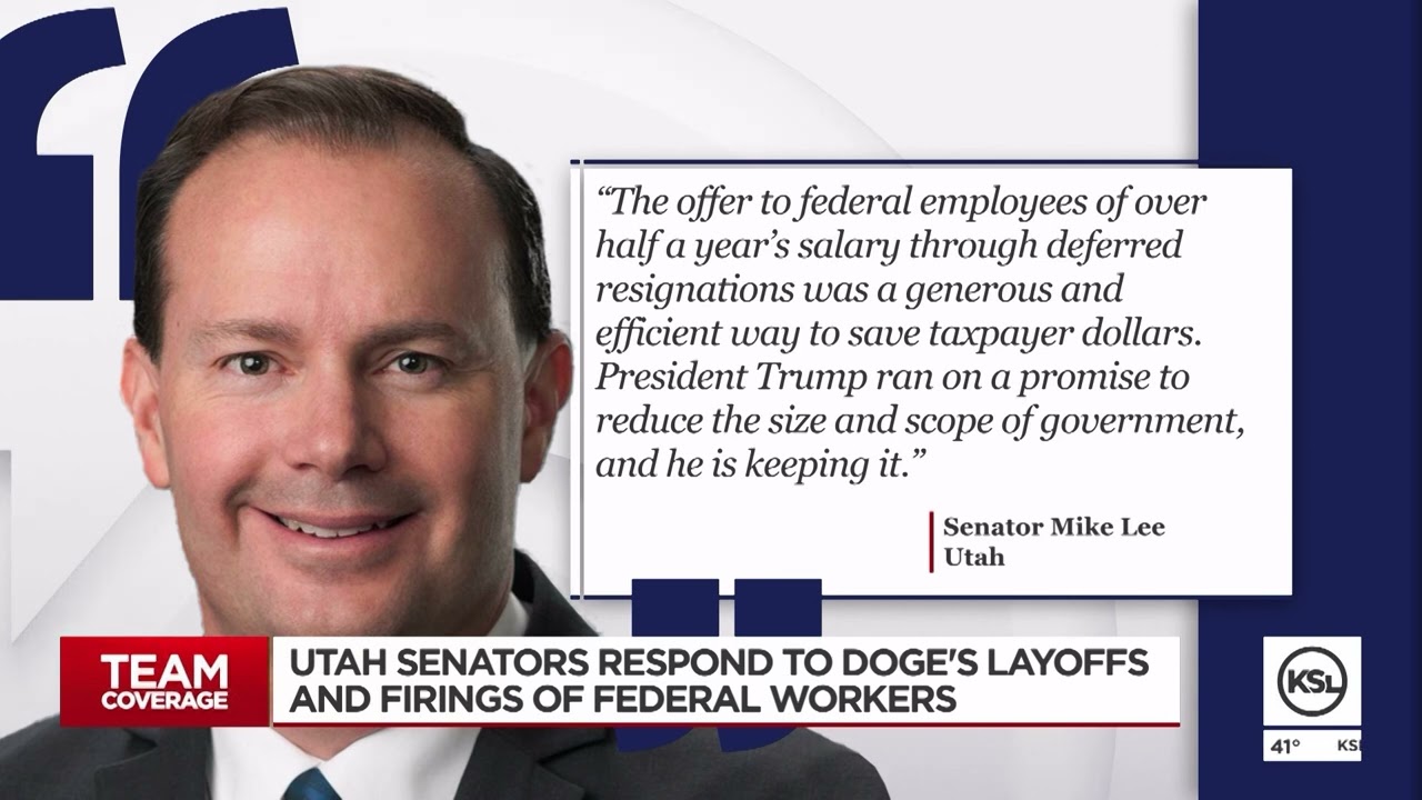 Video: Utah senators support federal workforce reduction efforts amid ...