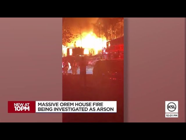 Video: Massive Orem house fire being investigated as arson - KSLTV.com
